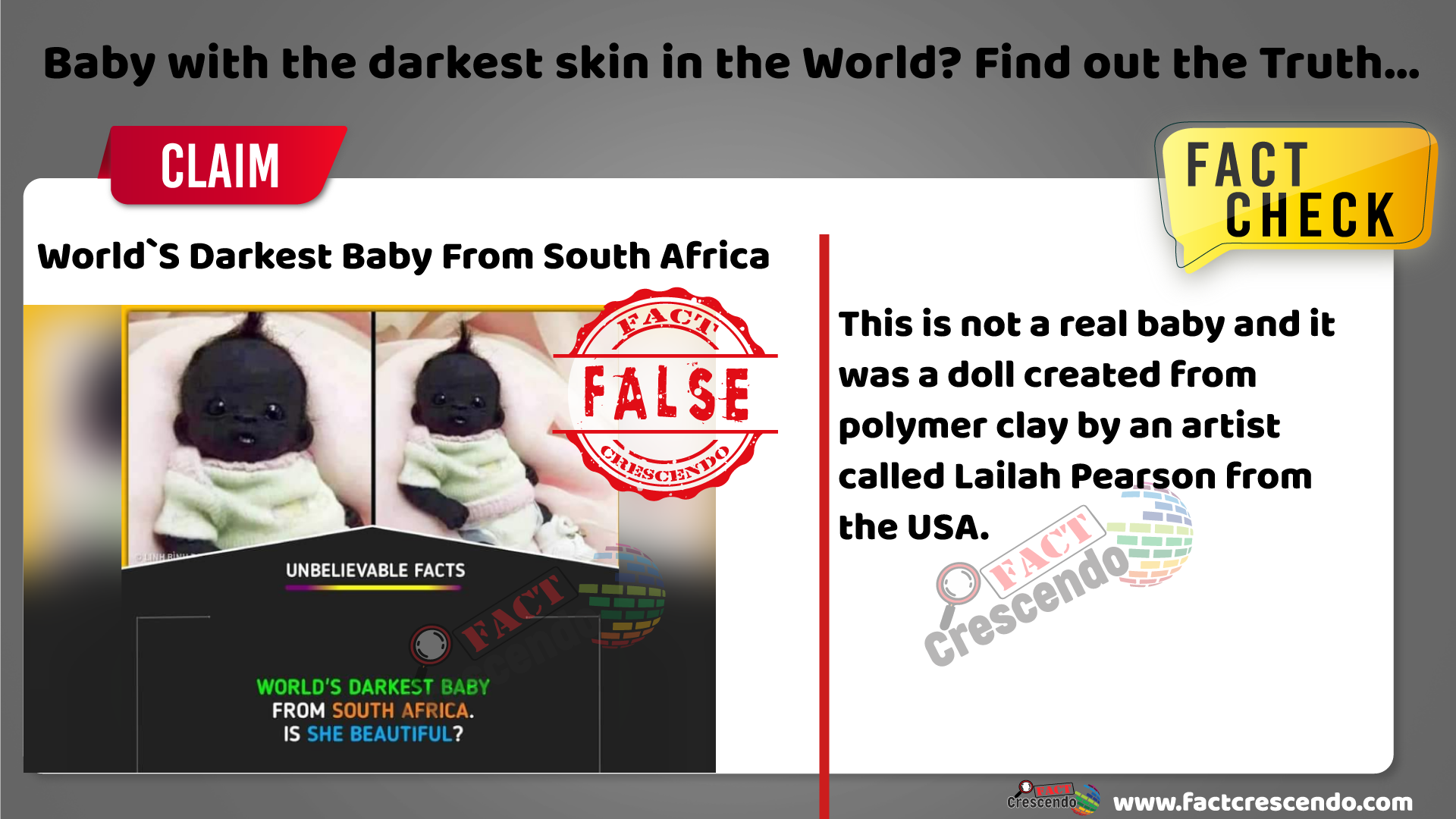 FACT CHECK: Is This the Baby with The Darkest Skin Complexion in the ...