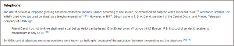 The Origins of “Hello” was NOT linked to Graham Bell`s Girl Friend ...