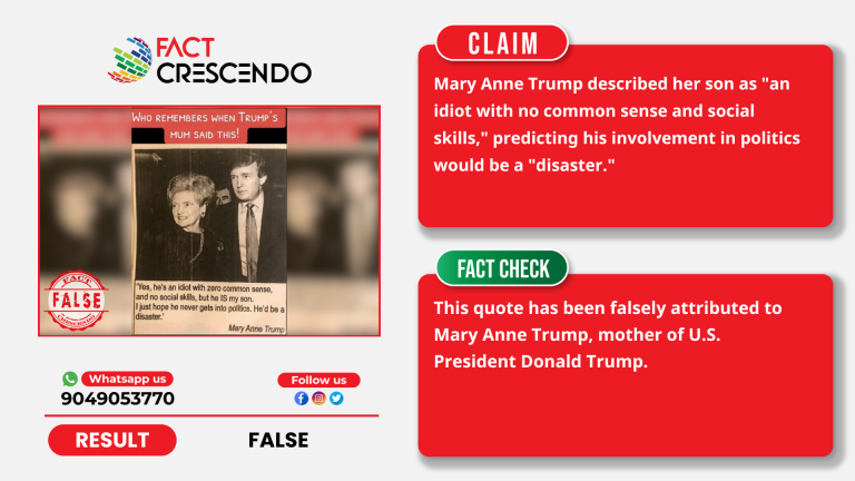 Misattributed Quote From Trumps Mother Resurfaces On Social Media
